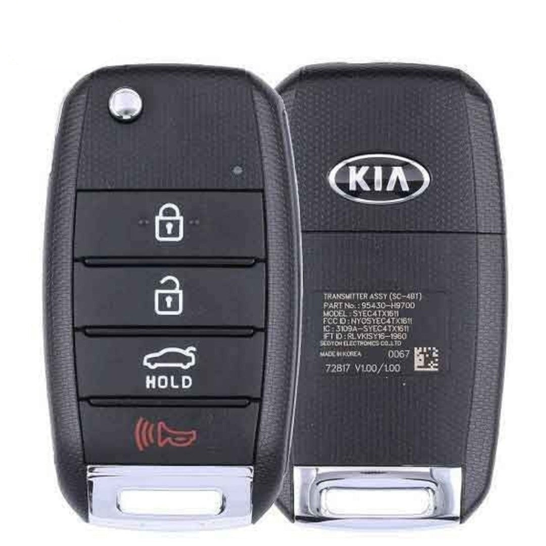 Kia Rio OEM Remote Flip Key 95430-H9800 — Noble Key Supply
